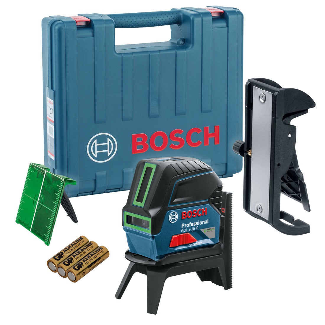 Лазерный нивелир Bosch GCL 2-15G + RM1 + BM3 + кейс купить по цене в Москве