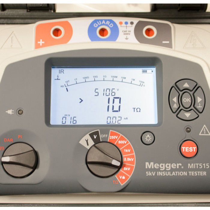 Тестер сопротивления изоляции Megger MIT515 купить по цене в Москве