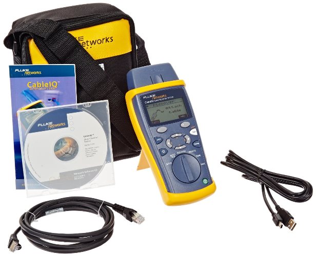Fluke Networks CIQ-KRQ, расширенный комплект кабельного тестера CableIQ ...